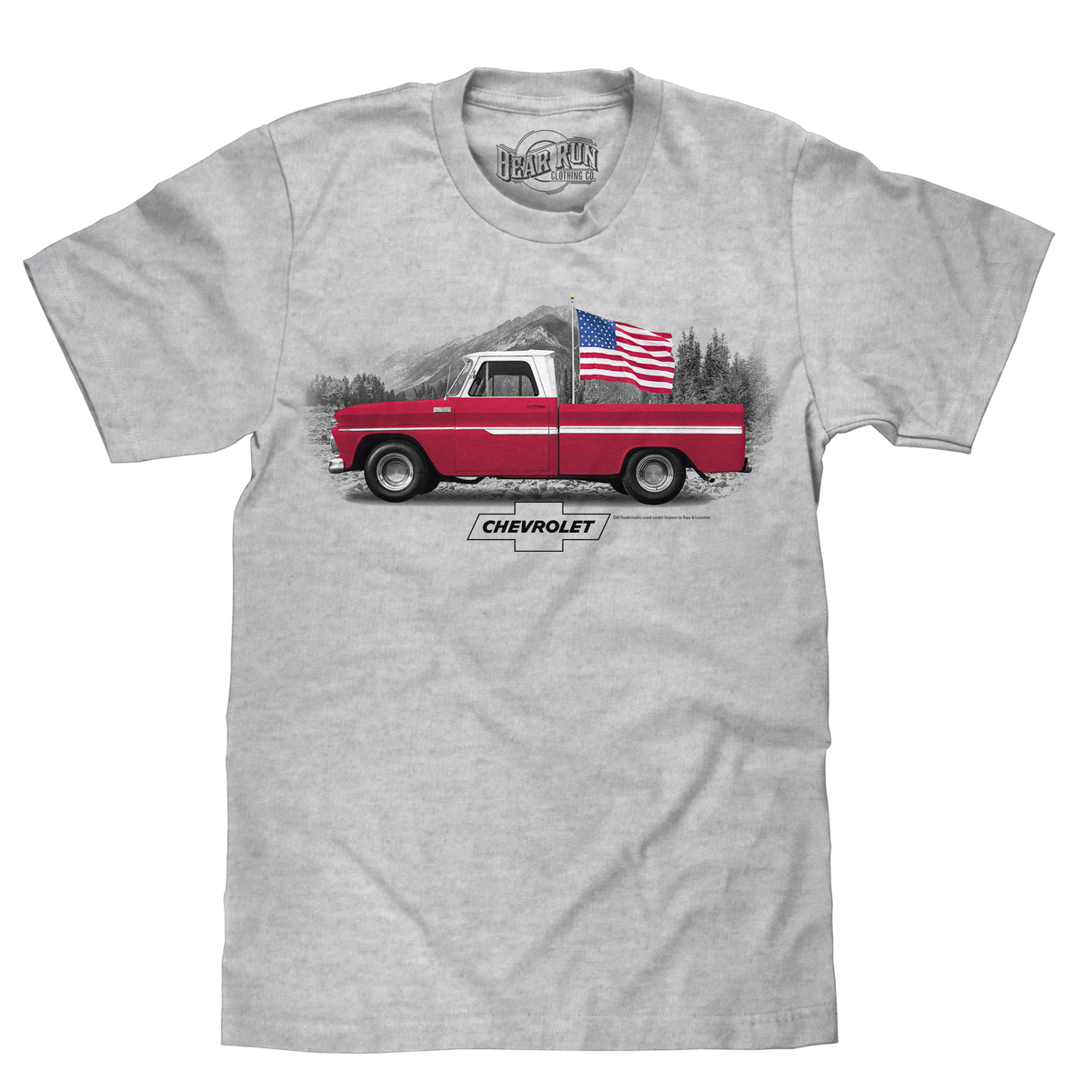 Chevy C10 1965 Truck T-Shirt - Gray – Bear Run Clothing Co.